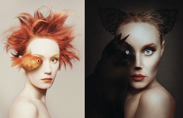 Hayvanlarla Kendi Yüzünü Bütünleştiren Fotoğrafçıdan 16 Görülesi ...